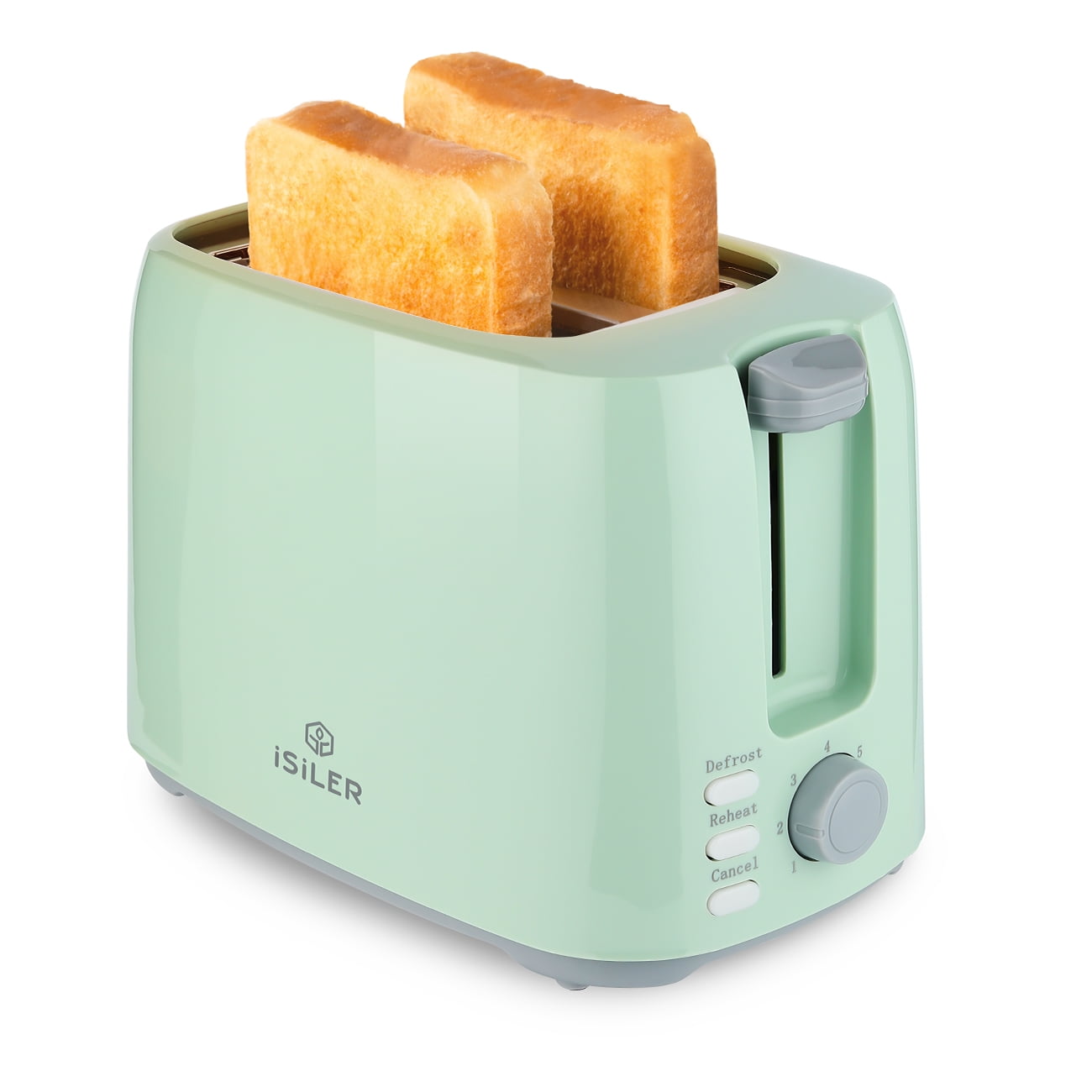 iSiLER 2 Slice Toaster with 7 Shade Settings and Double Side Baking ...