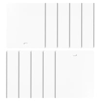DALIX PVC Vertical Blind Replacement Slats, White, 82.5x3.5 (10-Pack ...