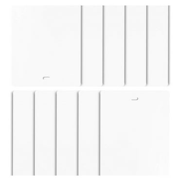 DALIX PVC Vertical Blind Replacement Slats, White, 82.5x3.5 (10-Pack ...