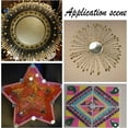 200Pcs 3D Mirror Flat Round Acrylic Mosaic Wall Sticker for Home ...