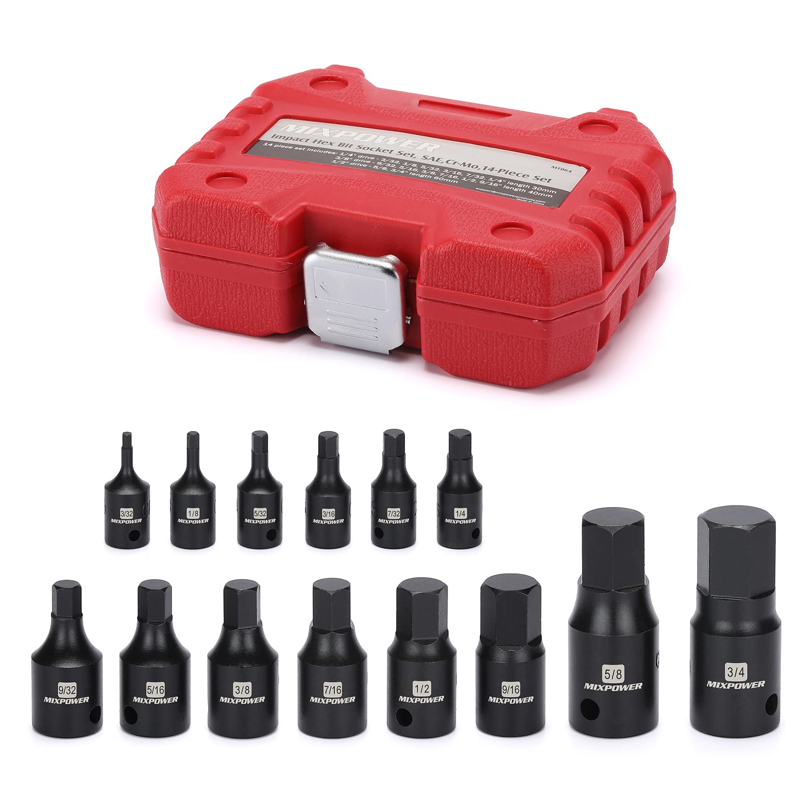 Crescent Assorted Sizes x 1/4 and 3/8 in. drive SAE 6 Point Torx Bit ...