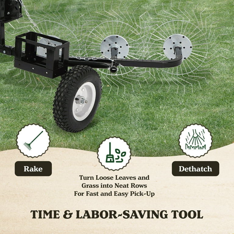 Mower Attachments 40" Tow-Behind Dethatcher - Lawn Tractor Attachment ...