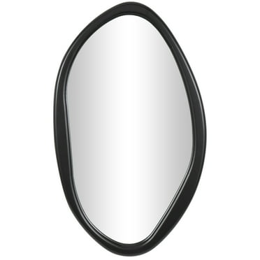 DecMode 37" x 67" Black Grid Style Panel Wall Mirror - Walmart.com