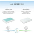 Cooling Gel Memory Foam Pillow, Reversible Cover Neck Support for Side ...