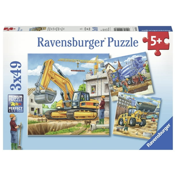 Ravensburger Large Construction Vehicles - 3 x 49 pc Puzzles - Walmart.ca