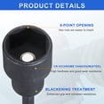 Uxcell 2pcs Hex Nut Driver Drill Bit 17mm 6-Points Socket 1/4" Hex ...