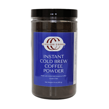 Civilized Coffee Instant Cold Brew Coffee Granules Medium Dark Roast ...