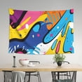 Easygdp Abstract Color Splash Tapestry Wall Hanging, Wall Tapestries ...