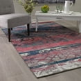 Mohawk Home Strata Eroded Color Pink Printed Area Rug, 7'6"x10', Teal ...