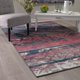 Mohawk Home Strata Eroded Color Pink Printed Area Rug, 7'6"x10', Teal ...