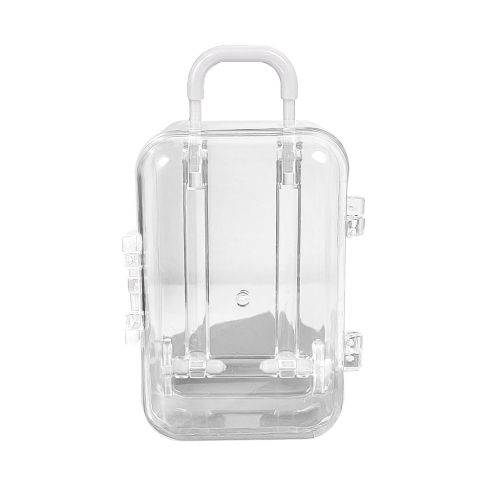 MIni Small Clear Plastic Beads Storage Containers Box with Hinged Lid ...