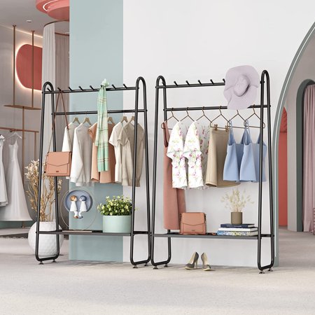 Fashion Clothes Rack Heavy Duty, Clothing Rack for Hanging Clothes ...