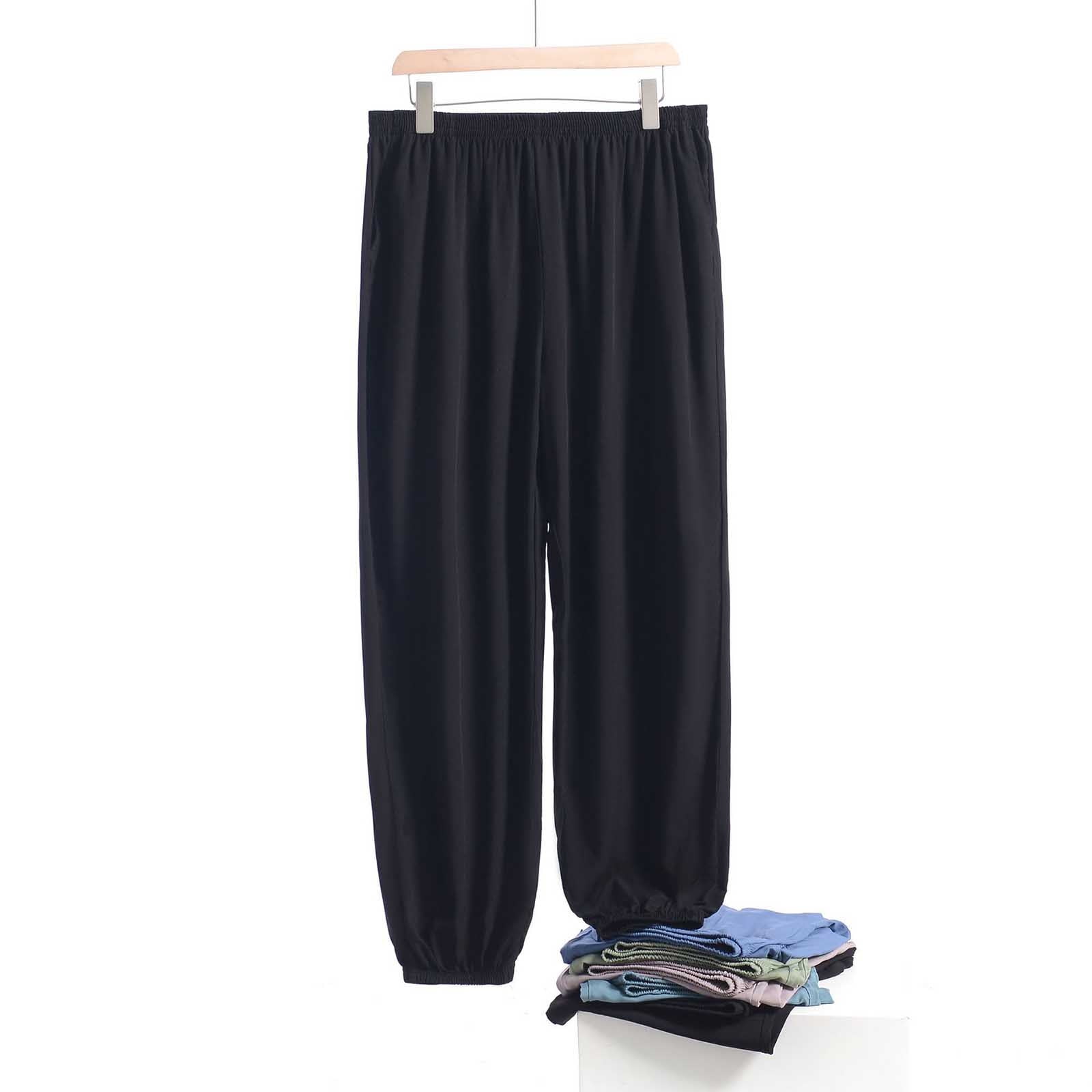 Click here for Asjyhkr Plus Size Mens Pajama Pants Elastic Waist... prices