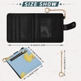 Cute Yellow Rubber Ducks Blue Background Women's Wallet PU Leather Card ...