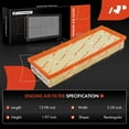 A-Premium 2-PC Engine Air Filter Compatible with Mercedes-Benz C-Class ...