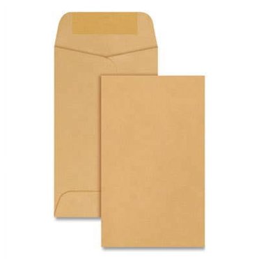 Quality Park Kraft Coin & Small Parts Envelope, Mailing Closure, Plain ...