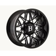 20" Black 814 Jester Wheel by Ballistic Wheels 814290655+12FB - Walmart.com