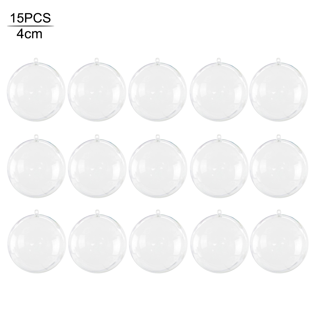 Christmas Clear Ball Bubbles Transparent Ball Plastic Fillable Sphere ...