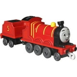 Thomas & Friends James Train Engine, Fisher-Price Push-Along Toy for ...