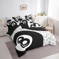 Feelyou Grey Leopard Print Ball Full Size Bedding Sets for Kids, Lucky ...