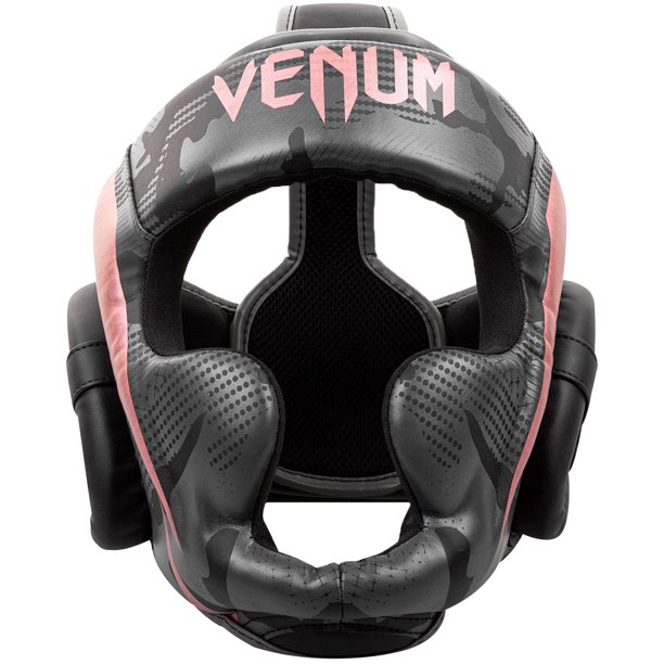 Venum Elite Boxing and MMA Protective Headgear - Black/Pink Gold ...