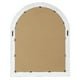 DecMode 36" x 44" Cream Window Pane Inspired Wall Mirror with Arched ...