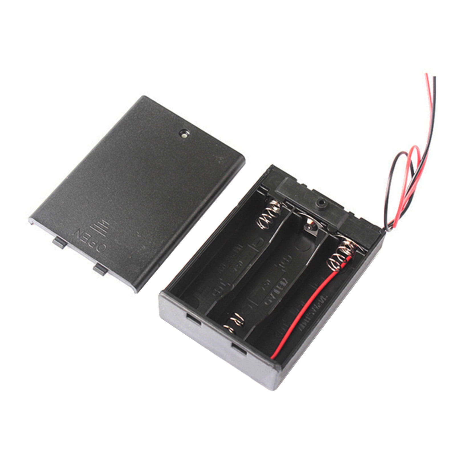 JUNTEX Waterproof Battery Holder Case 1/2/3/4/6/8 Slots AA Battery Box ...