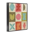 Stupell Industries Happy Dance Geometrics Black Framed Giclee Art ...