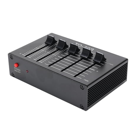 Turntable Phono Preamp EQ 2 Channel Digital Sound Equalizer 3 Band 12dB ...