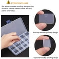 4 Pack 15 Grids Clear Plastic Organizer Box Storage Container ...