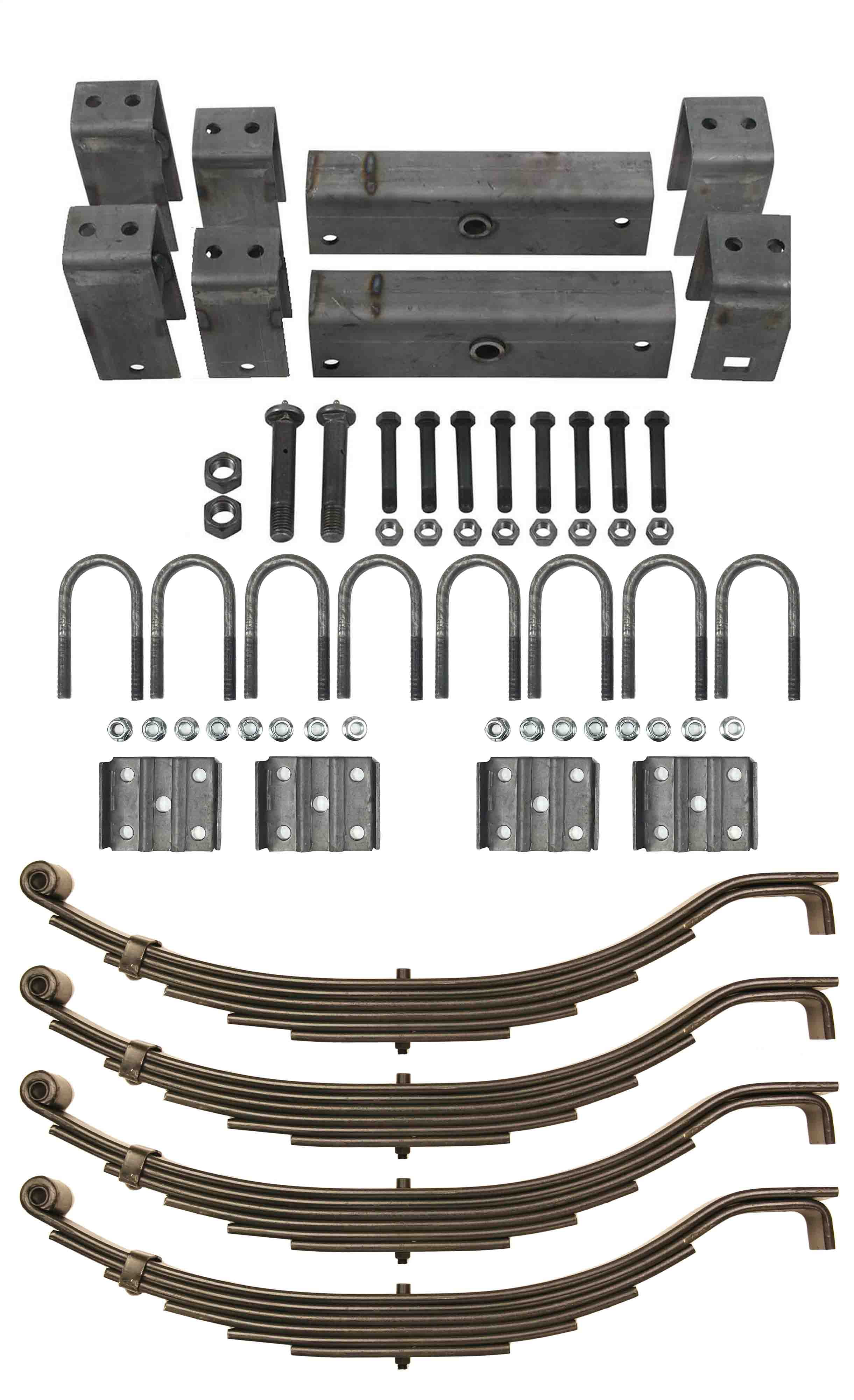 LIBRA 8000# 8K Tandem Trailer Axle Suspension Kit Leaf Spring/U-bolt ...