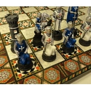 Medieval Times Crusades 32pc Armored Warrior Knight Chess Set with ...