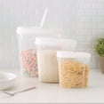 Home Basics Plastic Cereal Container with Lid Set (3 Pieces) - Walmart.com