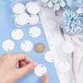 30Pcs Blank Double-sided Heat Transfer Aluminium Pendants Pet Tag White ...