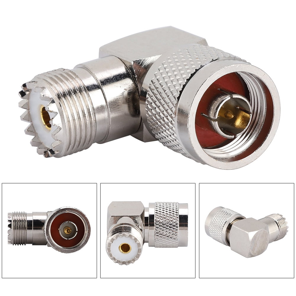 Coaxial Connector M Female Adapter Right Angle Coaxial Nickel And Gold ...