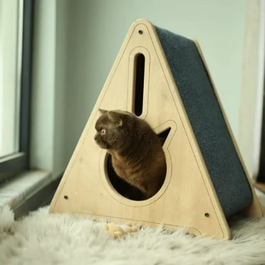 Free Shipping! Kitty City Folding Cat Condo (Gray), Cat Furniture ...