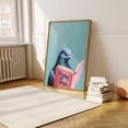 Affixzi Pigeon Reading Pooping on People Book Matte Paper Poster ...