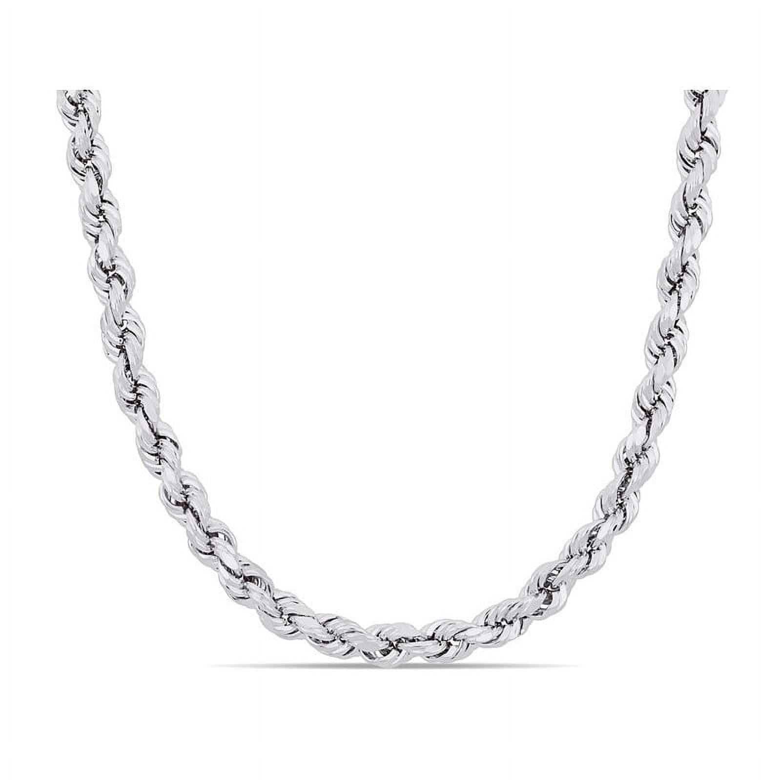 Click here for Gem And Harmony Sterling Silver Twisted Rope Chain... prices