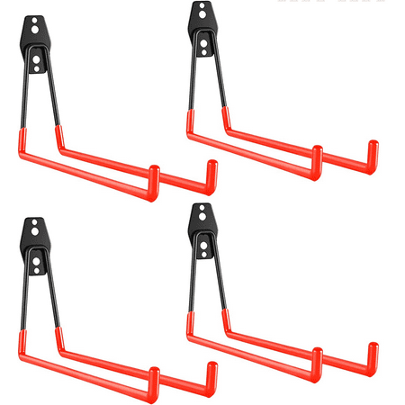 YERDGARY 4x Convenient double wrapped steel garage storage hook, heavy ...