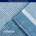 Bathroom Rugs, Chenille Soft Plush Bath Mat, Water Absorbent, Washable ...