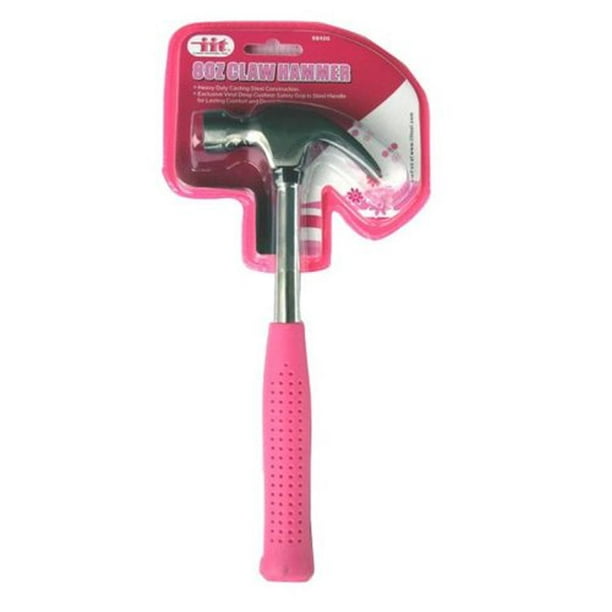IIT 88400 Ladies 8-Ounce Claw Hammer, Pink - Walmart.com