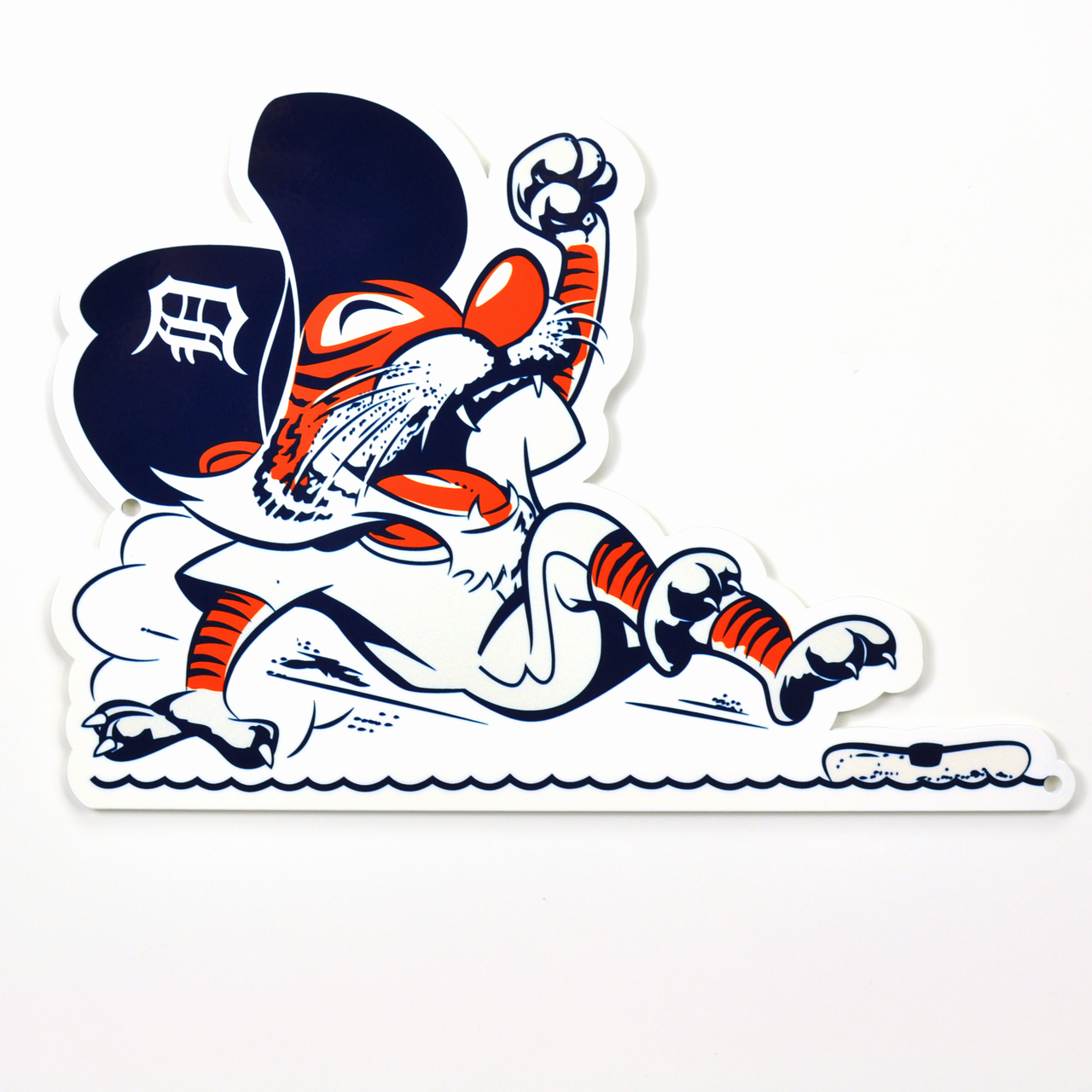 Detroit Tigers 12" Vintage Sliding Kitty Lasercut Steel Logo Sign ...