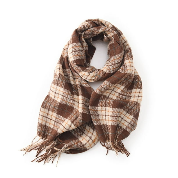 Bufanda de invierno para mujer, bufandas a cuadros de moda para mujer ...