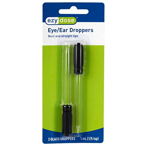 Ezy Dose Ear and Eye Medicine Dropper, For Liquid & Essential Oils, 1mL ...