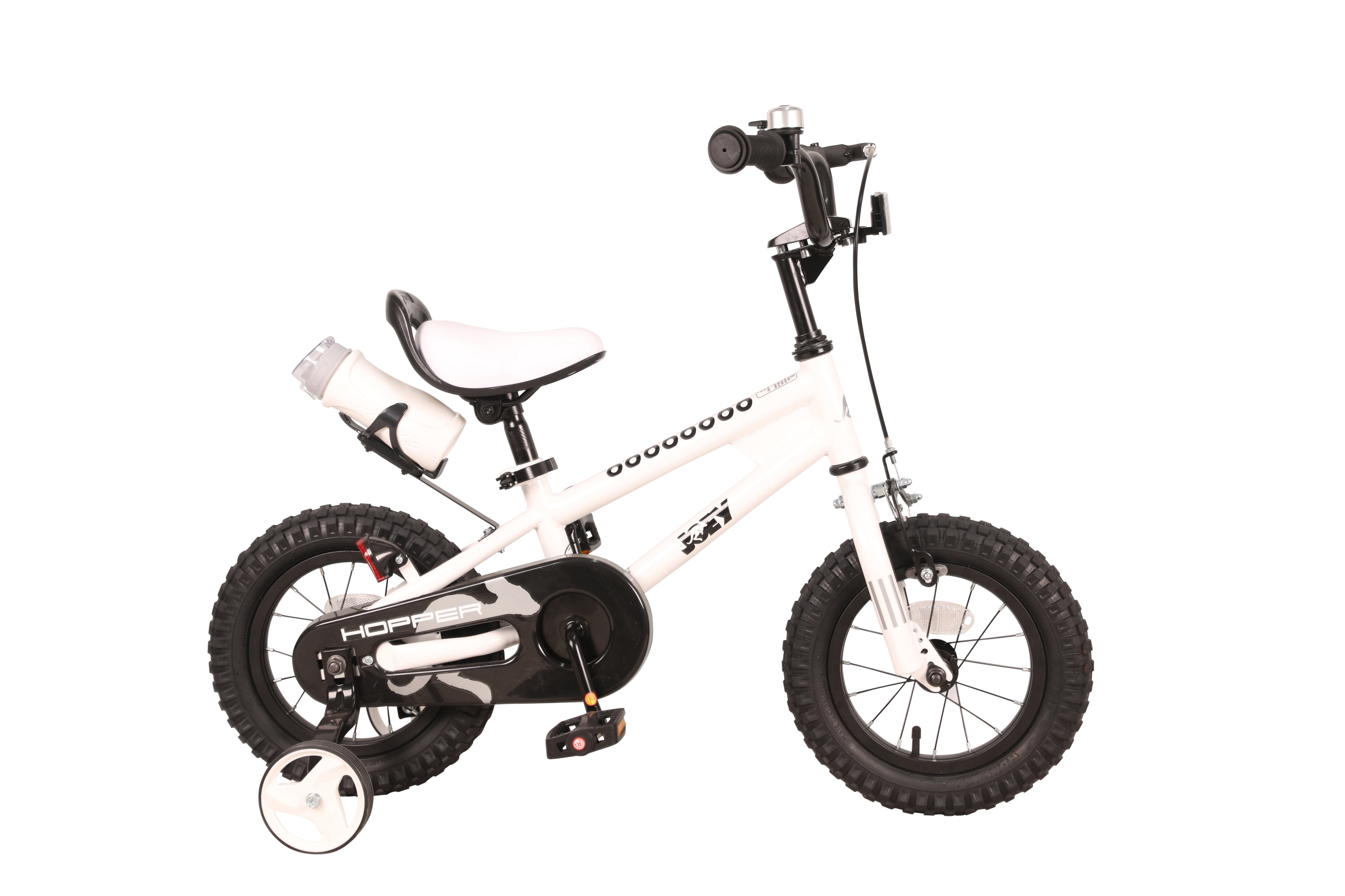 Joey Hopper 12 Inch Easy Assembly Kid's Bicycle, Bell Included, White ...