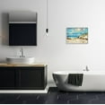 Stupell Industries Modern Beach Landscape Painting Gray Framed Art ...