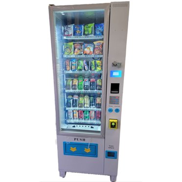 Non-Refrigerated Snack Vending Machine with 60 Slots, Credit Card ...