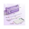 Four Candies Large Capacity Pencil Case, Purple Pencil Case with Zipper ...