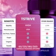 Tstrive Advanced Formula Natural Supplement Pills for Max Strength 180 ...