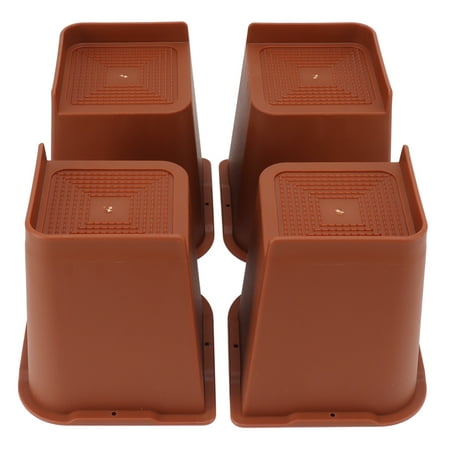 Furniture Extra Raiser, Rounded Corner ABS 4PCS Increase Storage Space ...